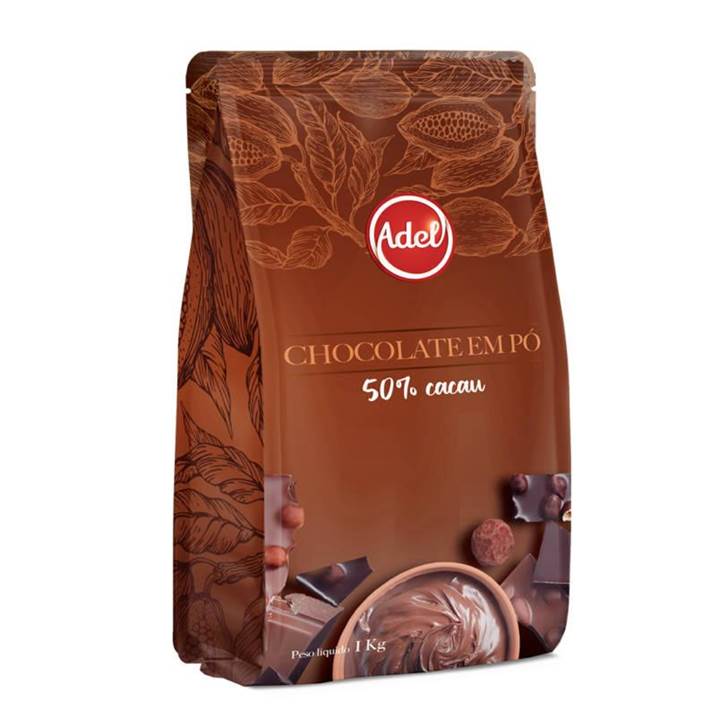CHOCOLATE EM PO ADEL 50% CACAU 1 KG | Artpan Distribuidora